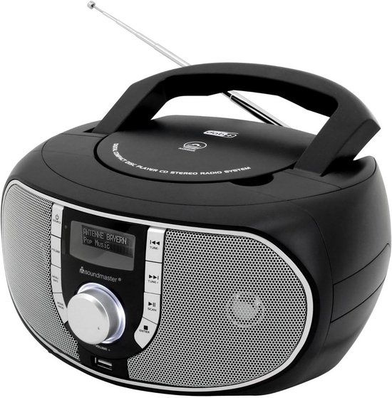 DAB+ CD Speler met USB, FM Radio en AUX-In - Draagbare Hifi-Stereo met ...