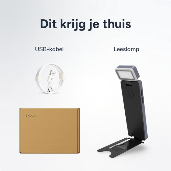 LED Leeslampje 3 Lichtstanden - 2 stuks - Dimbare klemlamp - Oplaadbaar ...