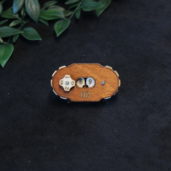 Hit Point Tracker voor Dungeons & Dragons en Pathfinder - Hout - Teak ...