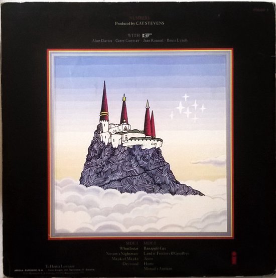 CAT STEVENS -- numbers, with cut sleeve and book (LP Ariola 1976 ), Cat ...