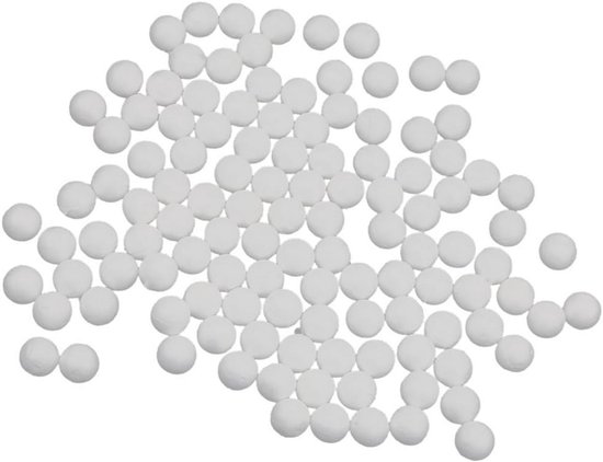 100 Stuks Witte Foam Ballen voor Knutselen en Modelbouw 15mm | bol