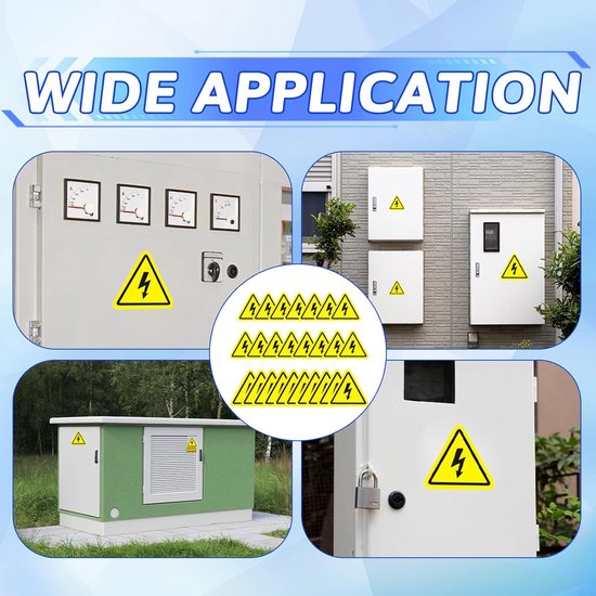 25 stuks elektrische risico stickers - 5 cm 10 cm - elektrische ...