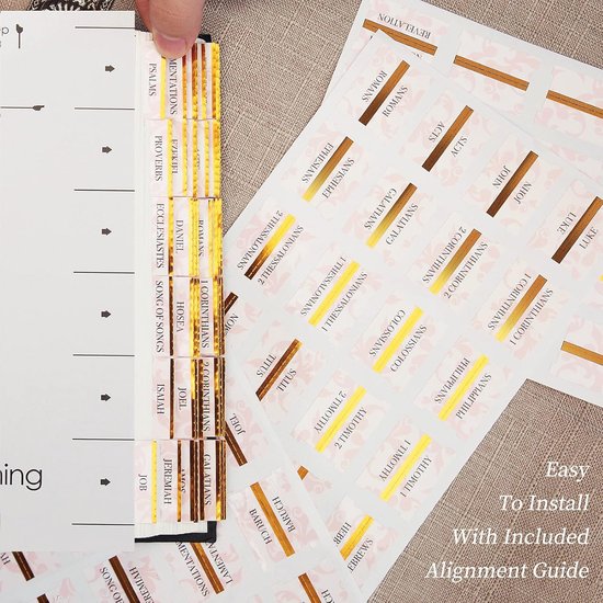 Onglets de Bible laminés - 96 Onglets d'Index pour l'Étude Biblique et ...