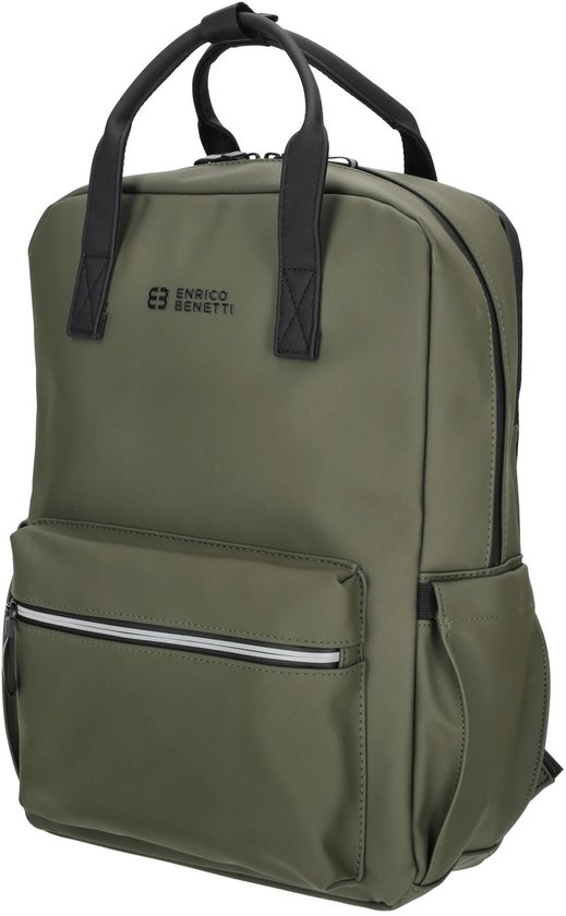 Enrico Benetti Bergen Waterproof Laptop Backpack 17 olive | bol