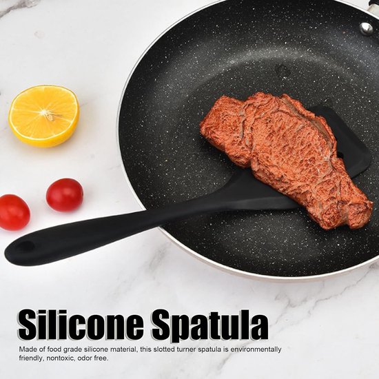 Hittebestendige Siliconen Spatel voor Koken - Geschikt voor Omdraaien ...