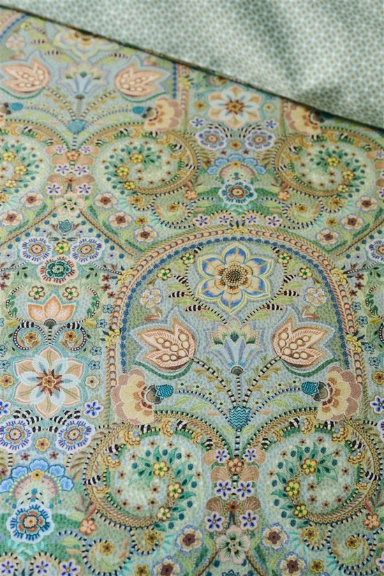 Pip Studio Dekbedovertrek Kikoy Green Lits-jumeaux | bol