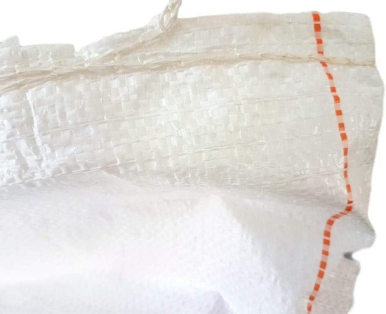 10x Sterke Witte PP Woven Zakken 80x125 cm - Polypropyleen Zakken voor ...