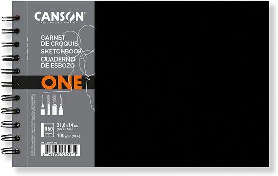 Schetsboek A5 Fijne Korrel Spiraalgebonden 100g/m2 160 Vel Wit | bol