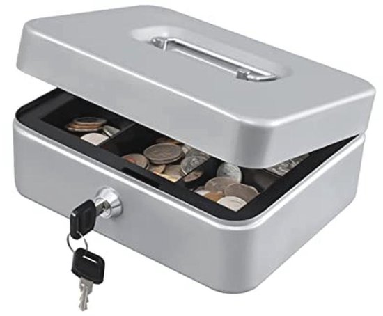 Medium Cash Box met Money Tray - Kleine Lock Box met Sleutel voor ...
