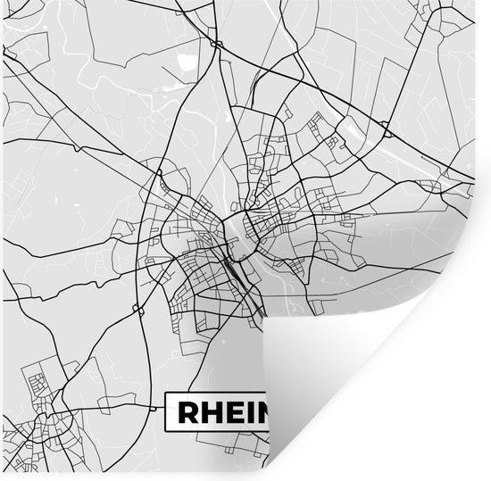 Muurstickers - Sticker Folie - Rheine - Kaart - Stadskaart - Duitsland ...