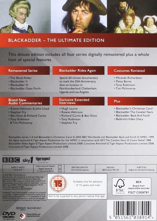 Blackadder: Remastered - The Ultimate Edition (hmv Exclusive) (Dvd ...