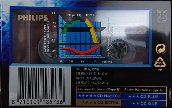Philips CD 90 min Extra Chrome position type II cassettebandje | bol