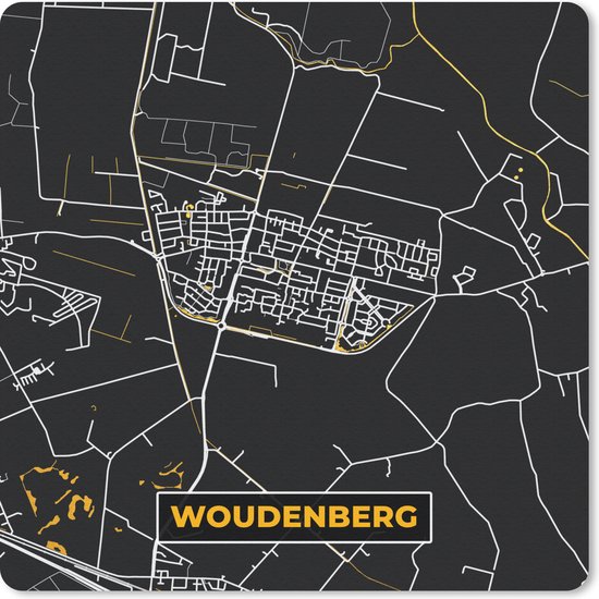 Muismat - Plattegrond - Woudenberg - Stadskaart - Kaart - 20x20 cm ...