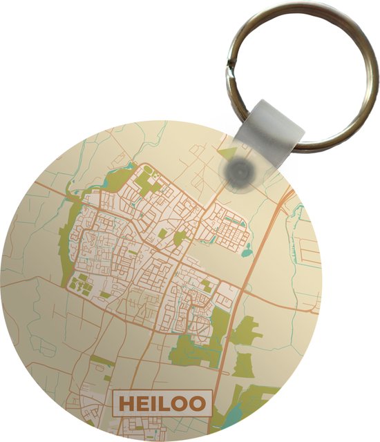 Sleutelhanger - Stadskaart - Kaart - Plattegrond - Heiloo - Plastic ...