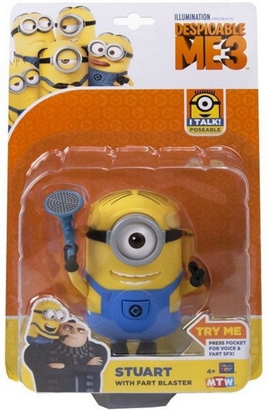Despicable Me - Stuart with fart blaster - figuur met geluid | bol.com