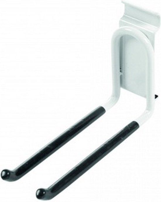 dubbele ophanghaak lang Walltech 16 cm staal wit | bol.com