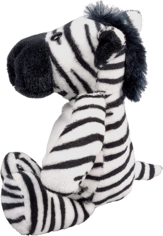 UNITOYS – Zittende Zebra – Grijs – 21cm – Knuffel | bol