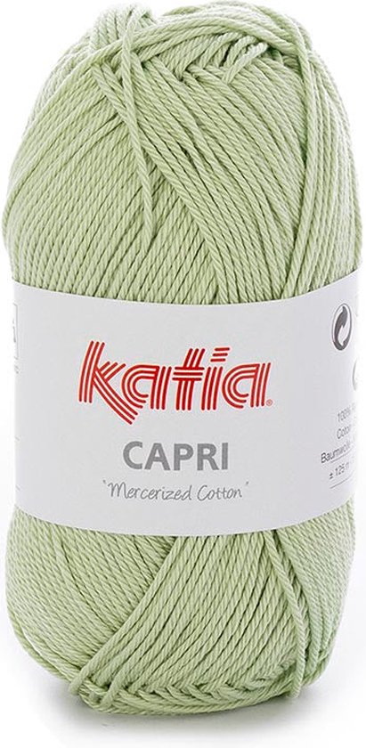 Katia Capri - kleur 170 Heldergroen - 50 gr. = 125 m. - 100% katoen ...
