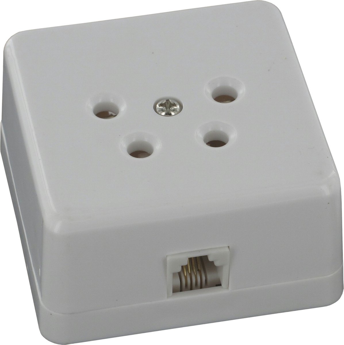 Telefoondoos / Telefoon stopcontact PTT / KPN opbouw vierkant modulair ...