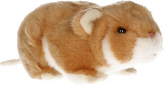 Pluche knuffel hamster - 2x - 18 cm - speelgoed dieren hamsters ...