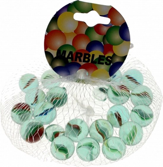 Glazen gekleurde knikkers 21 stuks | bol