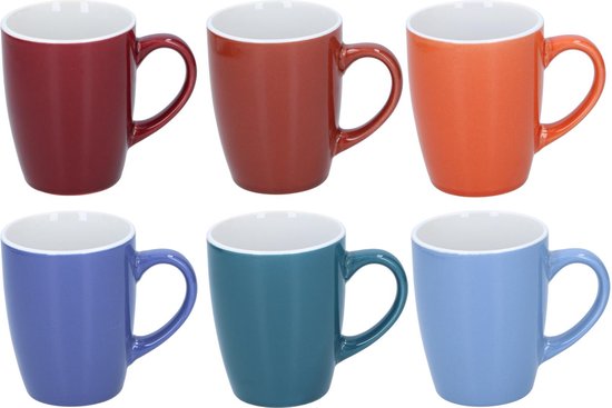 Mok gekleurd 300ml (1 stuk) assorti | bol