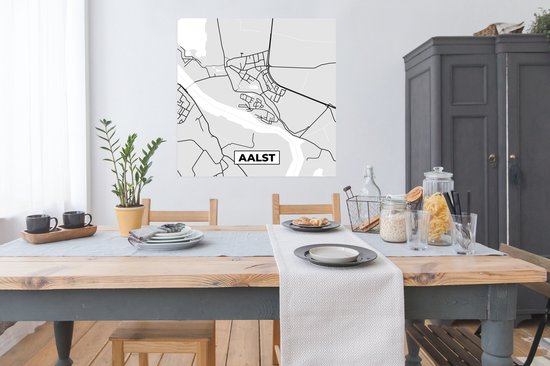 Poster Plattegrond - Aalst - Kaart - Stadskaart - 100x100 cm XXL | bol