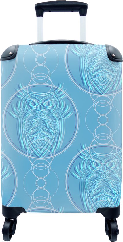 MuchoWow® Koffer - Patronen - Uil - Winter - Past binnen 55x40x20 cm en ...