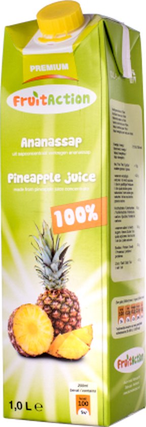 Fruit | Action | Ananassap | 6 x 1 liter | bol