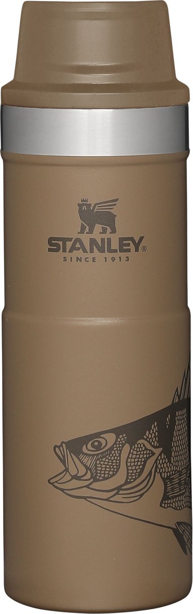 Stanley The Trigger-Action Travel Mug 0,47L Tan Peter Perch | bol.com