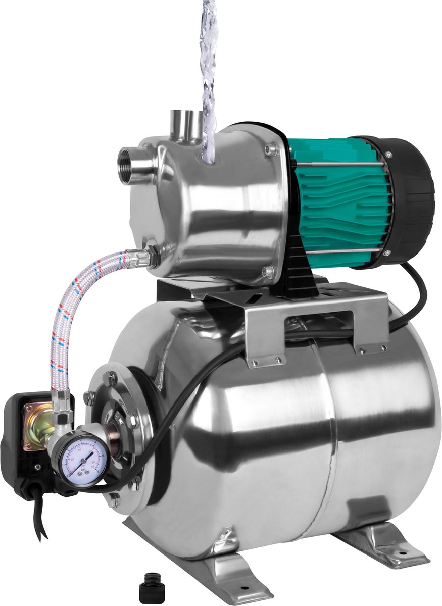 VONROC Hydrofoorpomp / hydrofoorset met drukschakelaar – 1000W - 3500l ...
