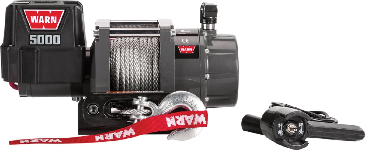 Warn DC 5000 - Elektrische lier met staalkabel - 12V - 2268kg - Warn ... Warn DC 5000 - Elektrische lier met staalkabel - 12V - 2268kg - Warn ...