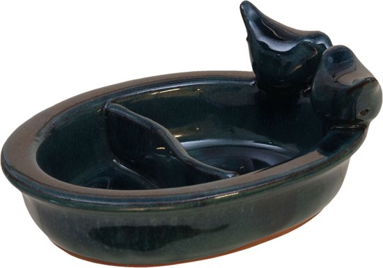 USTT® Vogelbadje Splash Small | Vogelbad | Vogelbad Keramiek Blauw ...