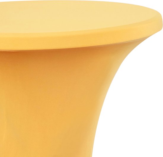 Statafelrok okergeel 80 cm - per 6 - partytafel - Alora tafelrok voor statafel -... | bol.com