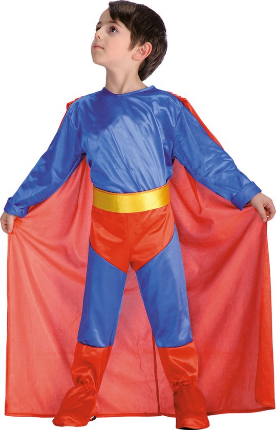Carnival Toys Verkleedpak Superheld Blauw/rood 6-7 Jaar | bol.com