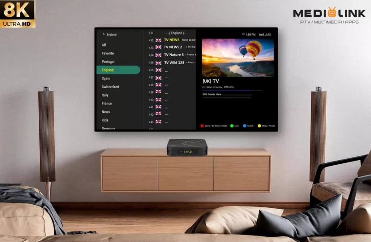 Medialink M9 Ultra 8K 4K UHD Dual WiFi Bluetooth Android 9 Linux IPTV Lecteur multimédia | bol.com