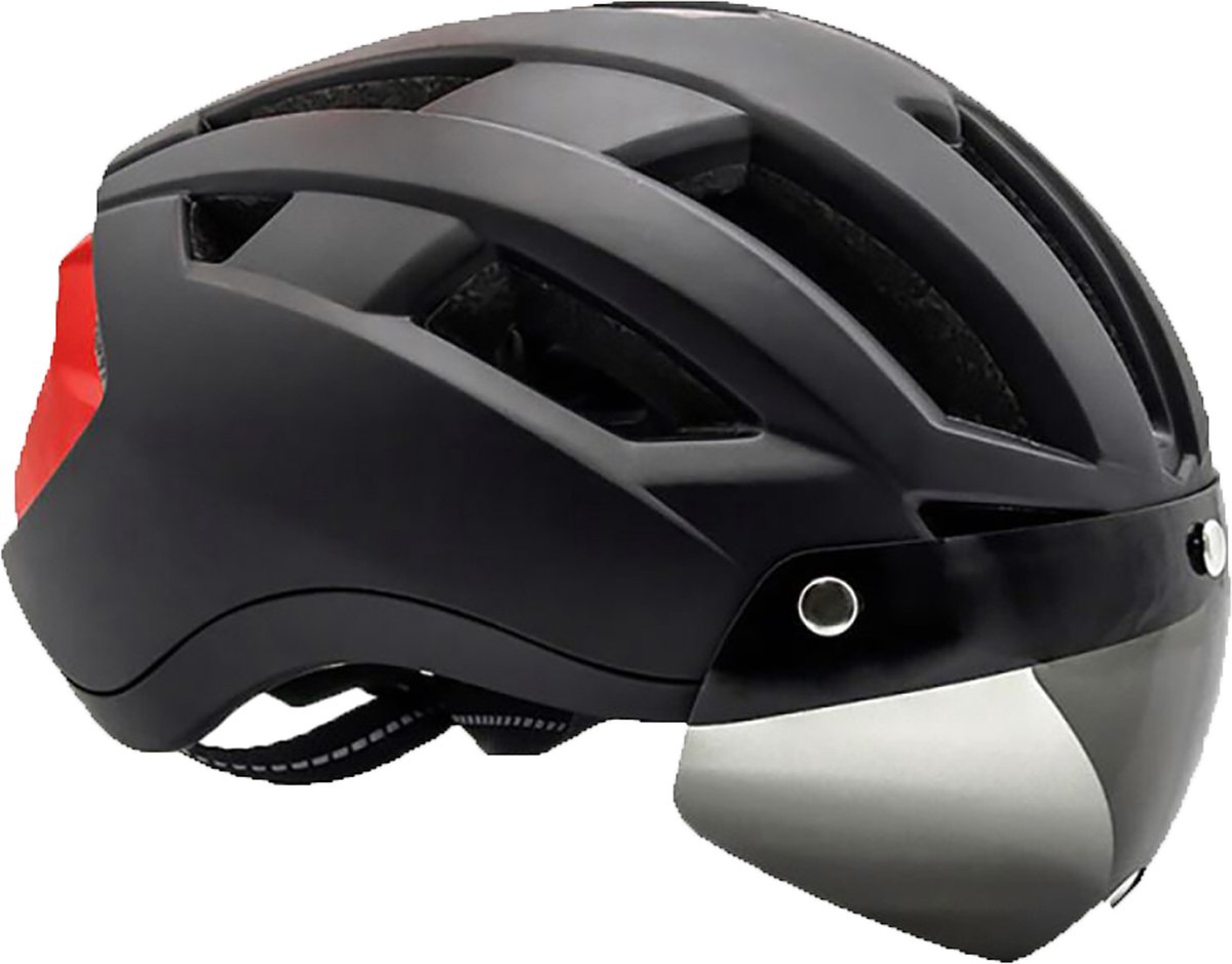 Lightyourbike ® VISION 1 - Fietshelm met Vizier & Verlichting ...