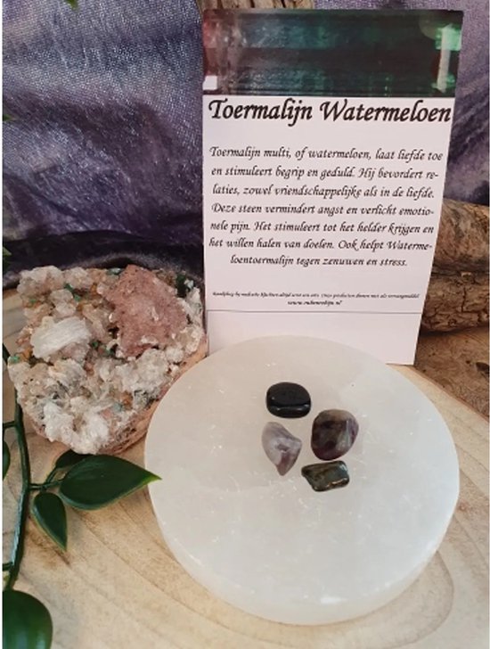 Toermalijn watermeloen kralen druppel - 4 st. | bol.com