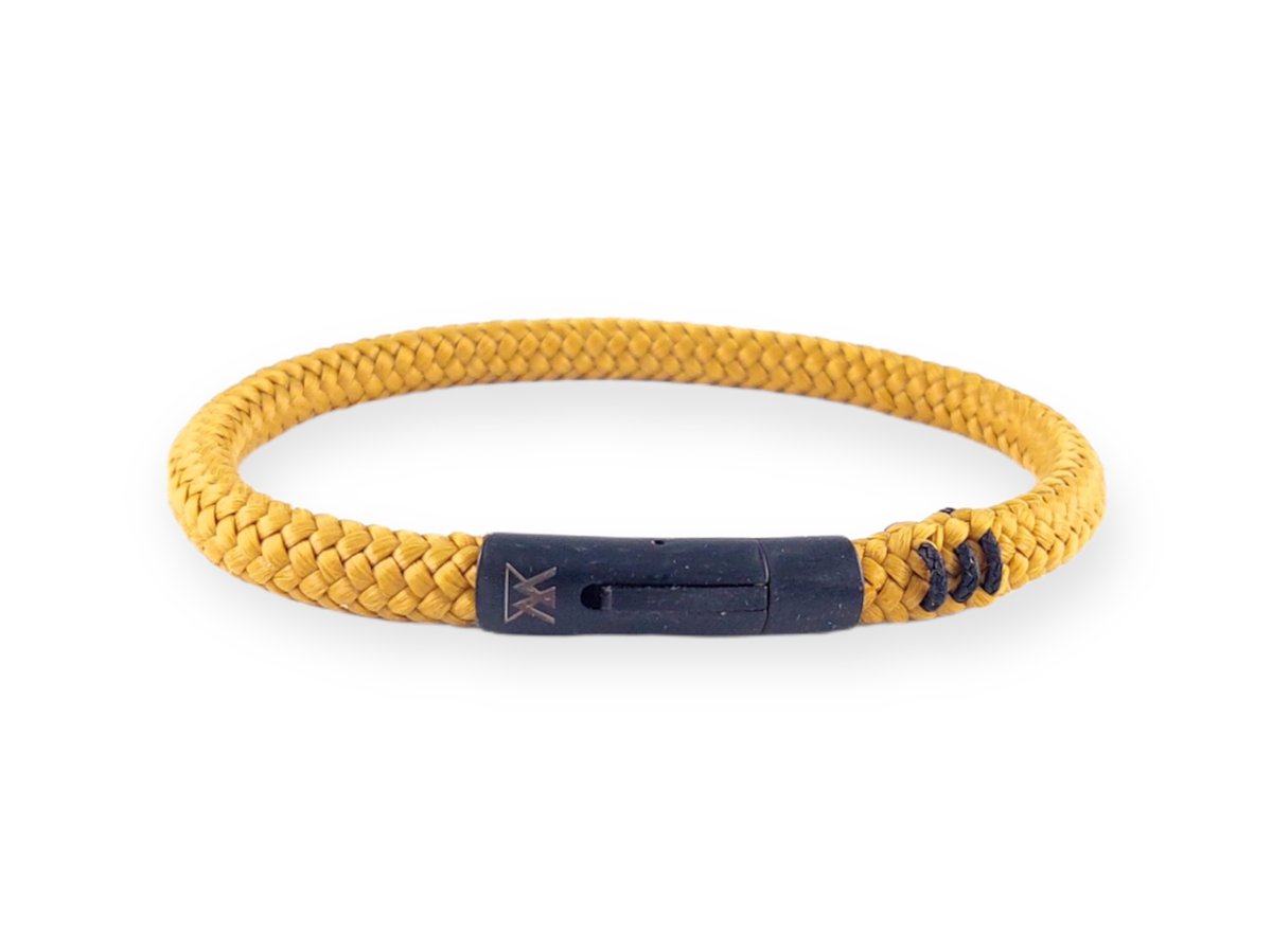 Geel touw armband heren M | bol.com