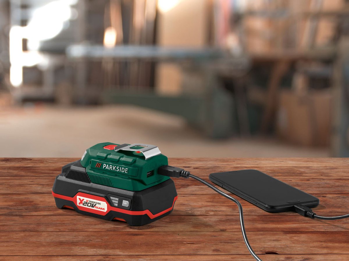 Parkside Accu Adapter - 20V - Voor gebruik van accu's uit de Parkside ...