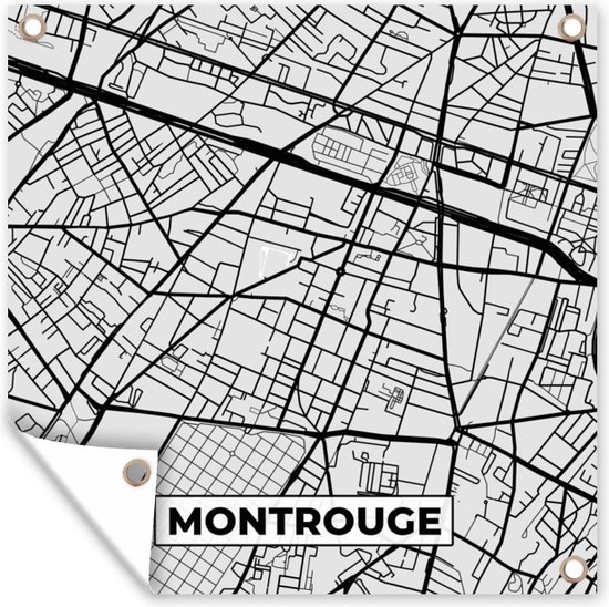 Tuindoek Frankrijk - Montrouge - Stadskaart - Plattegrond - Kaart ...
