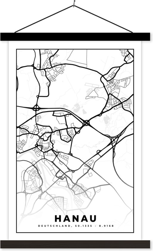 Posterhanger incl. Poster - Schoolplaat - Stadskaart - Plattegrond ...