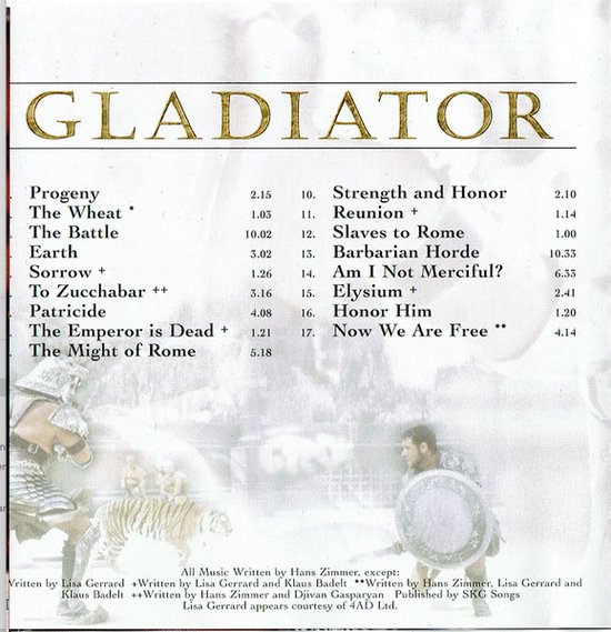Various Artists - Gladiator (CD) (Original Soundtrack), Original ...