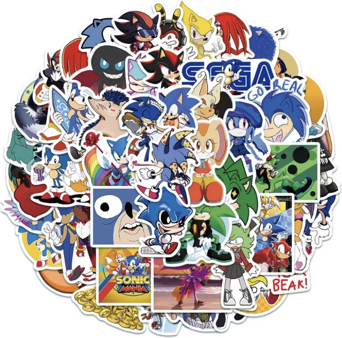 Sonic The Hedgehog Stickers - 50 Stuks - Laptop Stickers - Stickers ...