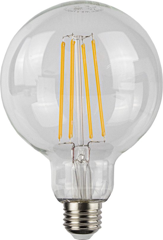 LED Filament lamp 4W | Globe | 95mm | Dimbaar | 2100K - Extra warm wit | bol.com