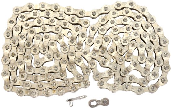 YBN ketting zilver 116 schakels,voor 5,6,7 en 8 speed,met missing link ...