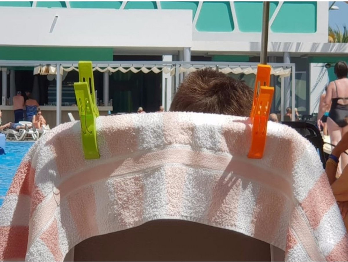 Strandstoel Knijpers XL - Badlaken grote knijpers - 4 Stuks - Handdoek ...