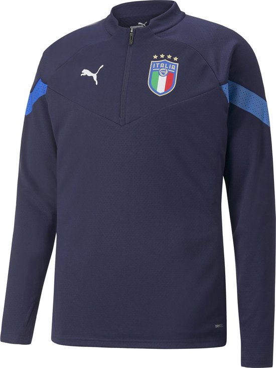 PUMA FIGC Coach Training 1/4 Zip To Heren Performance Tee - Maat S | bol