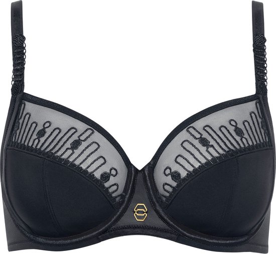Zwarte beugel bh Lisca Ivonne B - E - Zwart - Maat - 70E | bol
