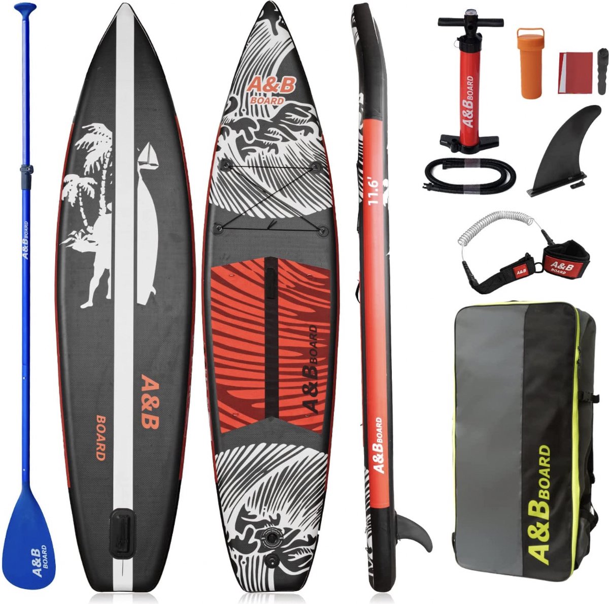 Opblaasbare Stand Up Paddling Boards voor staand peddelen 320x81x15cm ...
